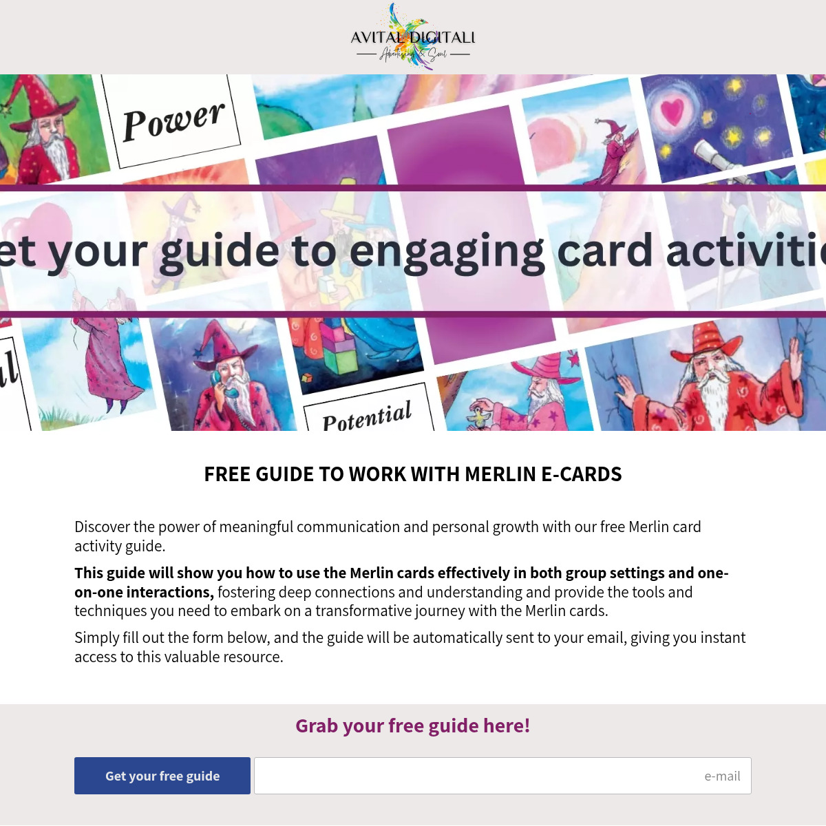 Guide to Merlin's cards activity